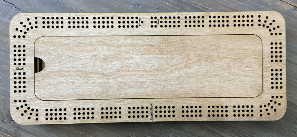 Laser Cut & Engraved Cribbage Board | Sharper Tools LLC - Knife ...