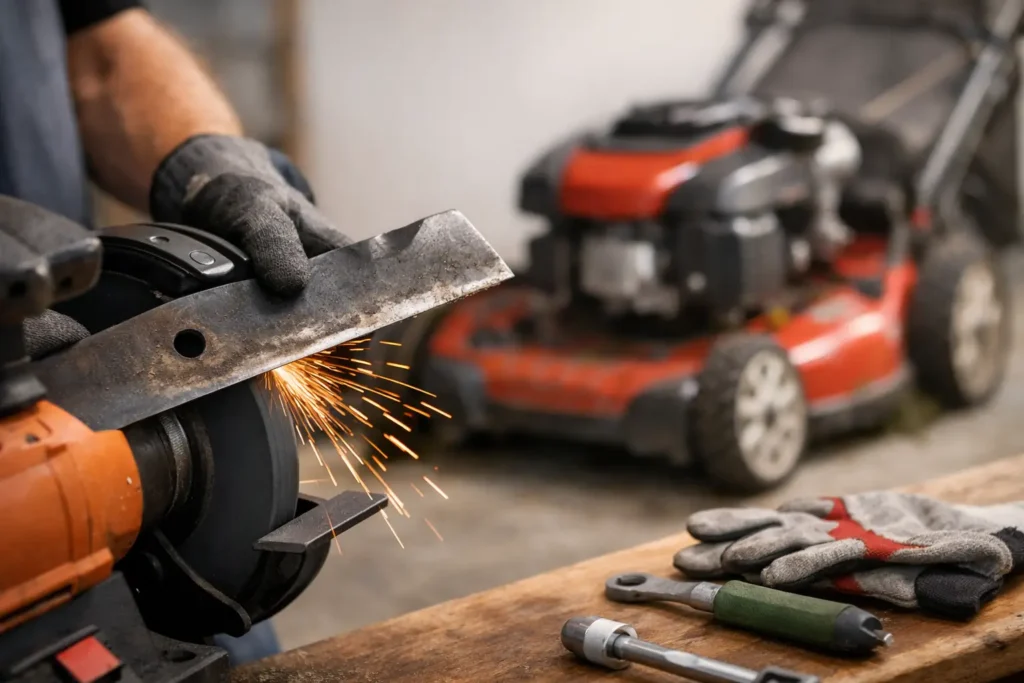How to Fix Dull Mower Blades Fast | Sharper Tools LLC - Knife - Scissor ...